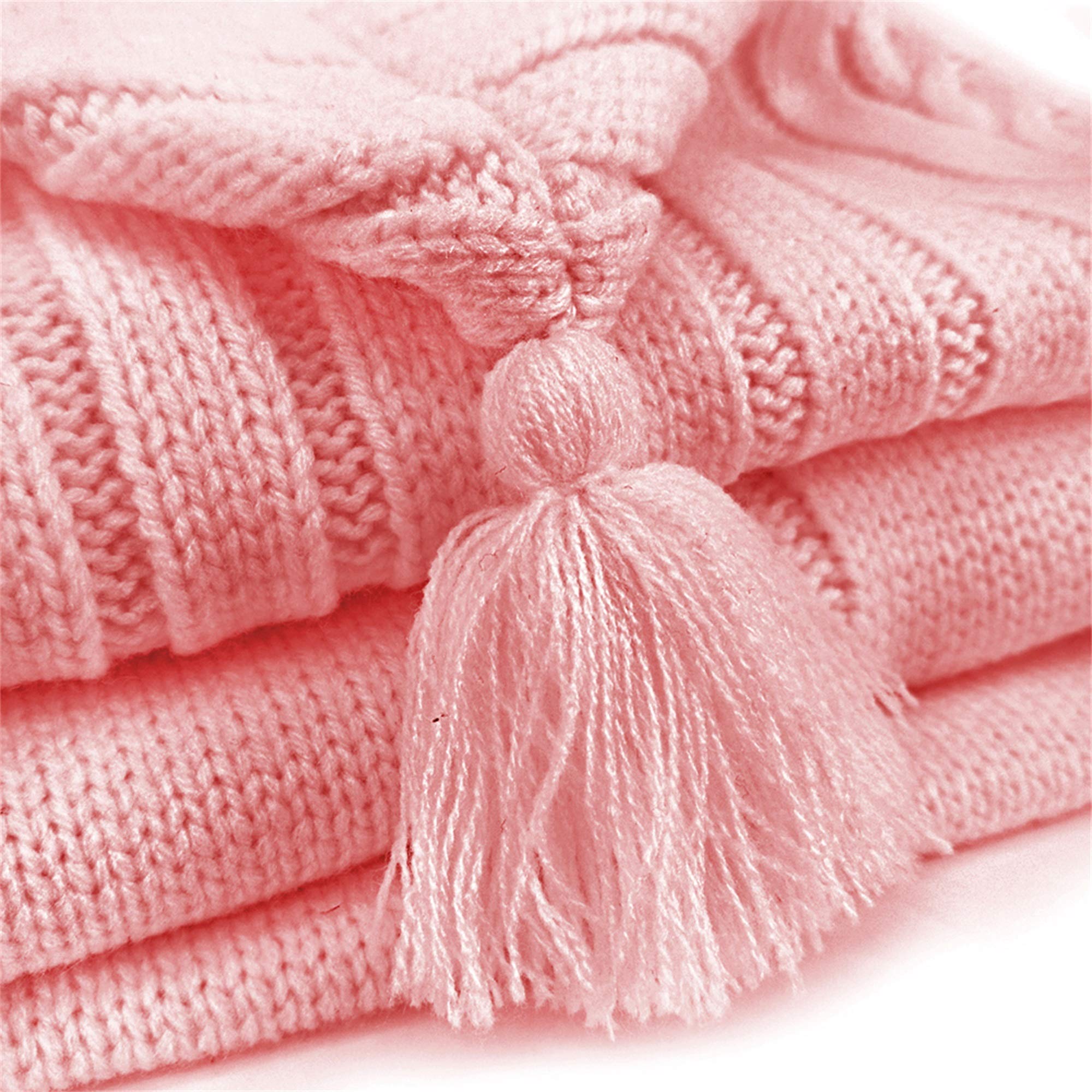 XMWEALTHY Newborn Baby Wrap Swaddle Blanket Knit Sleeping Bag Sleep Sack Stroller Wrap for Baby(Light Pink) (0-6 Month)