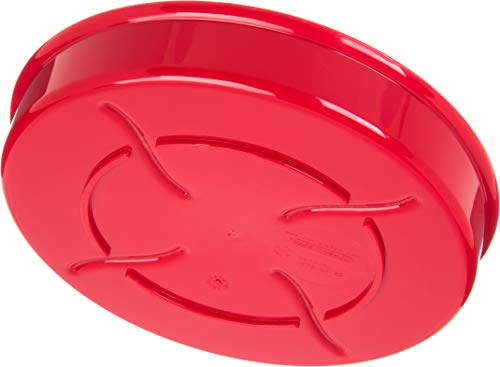 Carlisle FoodService Products 047505 Stackable Tortilla Server w/Lid, 7-1/4" / 2", Red