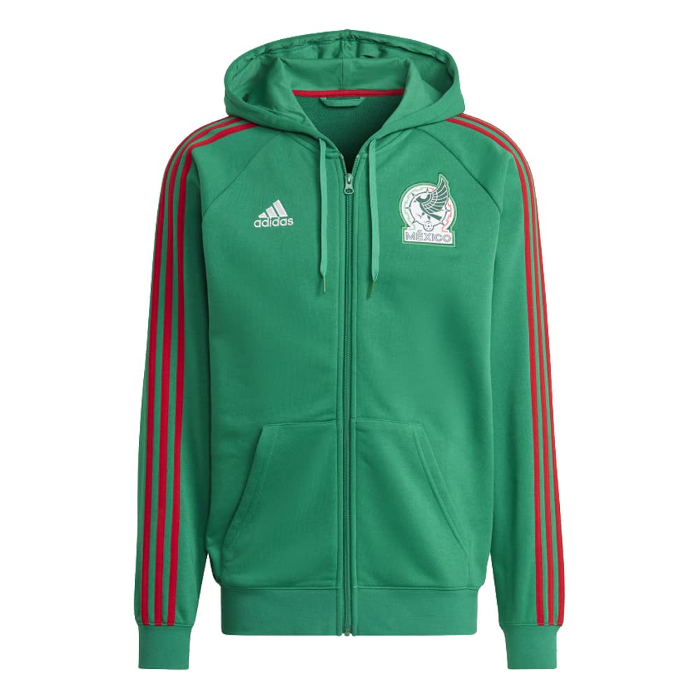 adidas Mexico Full-Zip Hoodie (as1, alpha, xx_l, regular, regular, XX Large) Vivid Green