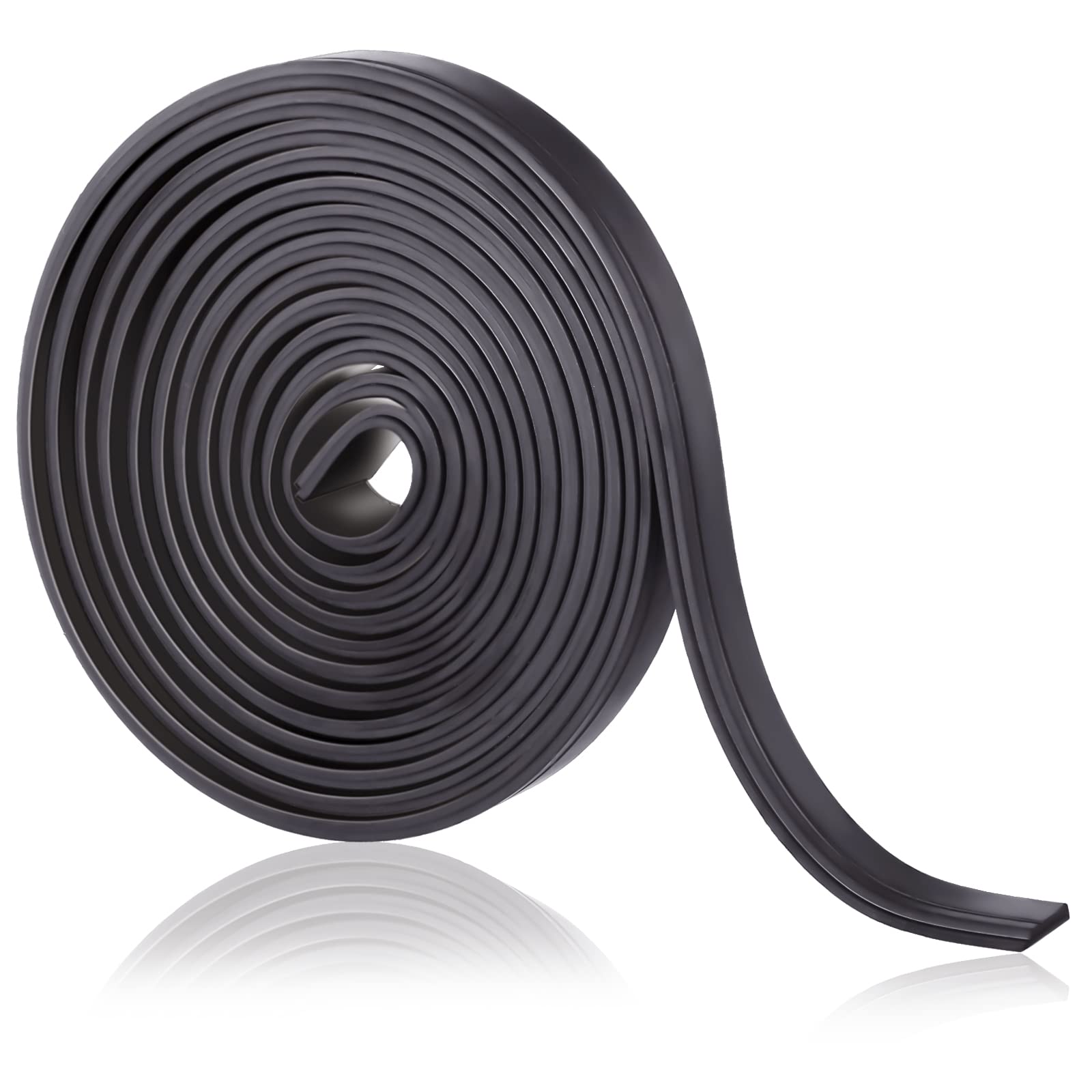 75 Inches Flexible Magnetic Strip Insert Shower Door Magnetic Strip Replacement Magnet Shower Door Replacement Parts Long Shower Door Strip for Framed Semi Framed Swinging Glass Shower Doors (1 Roll)