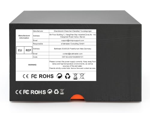 BASOARO Mini Industrial Computer, Micro PC, Celeron J4125 Processor, 8G RAM 1TB SSD, Gigabit Ethernet, 2*RS232 COM Port, HD/VGA Display, Dual Band WiFi, BT
