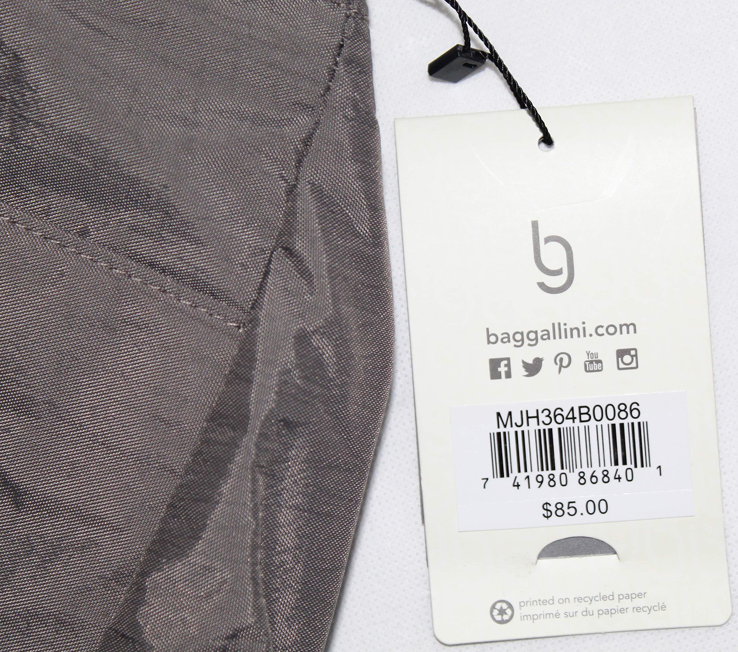 Baggallini Gray Shoulder Hand Bag Purse Handbag Nylon, Medium