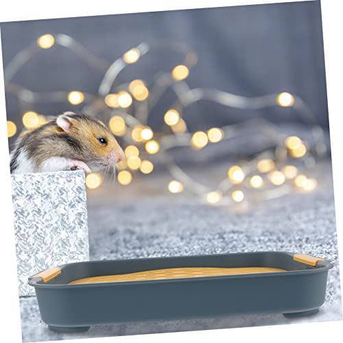 POPETPOP 2pcs Box Rabbit Toilet Outdoor Litter Box Square Serving Tray Litter Box for Large Cat Pet Pan Bedding Box Potty Trainer Corner Litter Box Rabbit Litter Tray Plastic Bunny Potty Pp