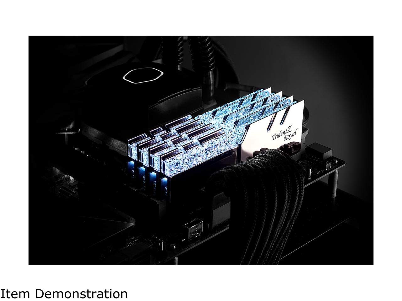 G.SKILL Trident Z Royal Series (Intel XMP) DDR4 RAM 64GB (2x32GB) 3200MT/s CL16-18-18-38 1.35V Desktop Computer Memory UDIMM - Silver (F4-3200C16D-64GTRS)