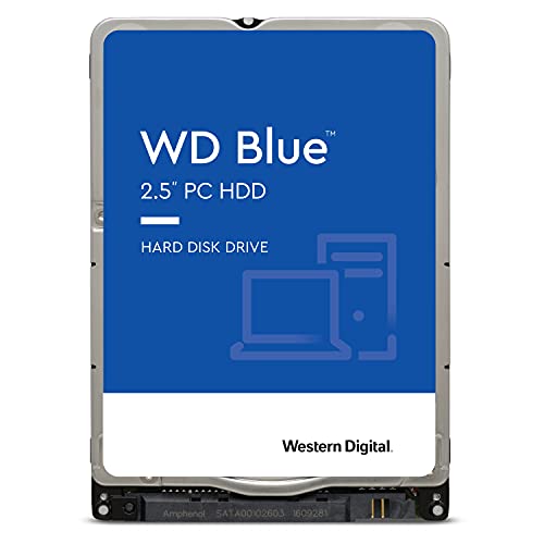 Western Digital WDBMYH0020BNC-WRSN Blue 2 TB 2.5 Inch Internal Hard Drive - 5400 RPM Class, SATA 6 Gb/s, 128 MB Cache, Black