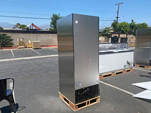 Commercial Refrigerator 1-Door Solid Upright Reach in Stainless Steel NSF 29" Width, Capacity 23 Cuft, Bottom Mounted Restaurant Quality Kitchen Cooler Fridge XB-27R-Dup-1