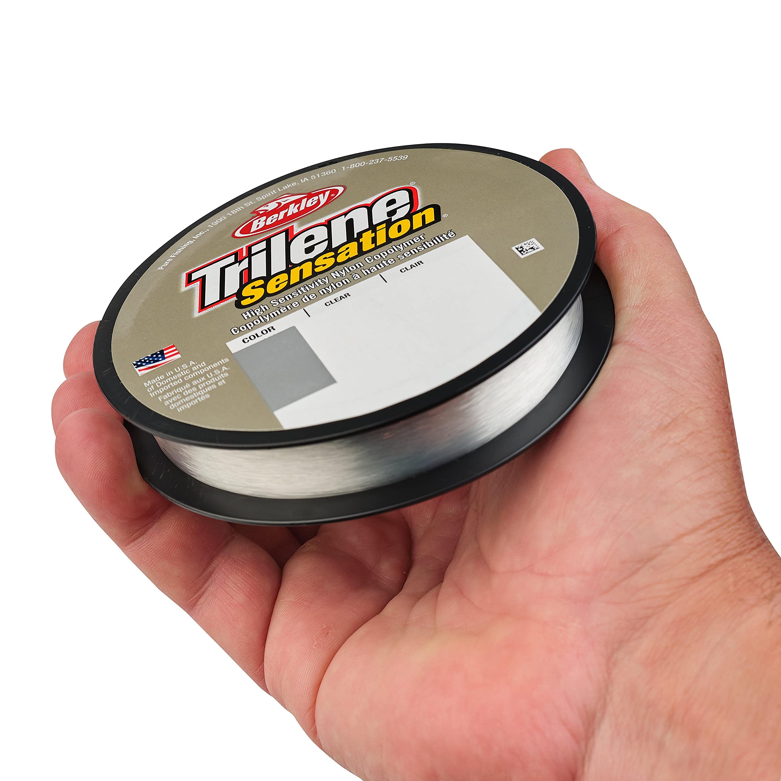 Berkley Trilene® Sensation, Clear, 12lb | 5.4kg Monofilament Fishing Line, Suitable for Freshwater Environments
