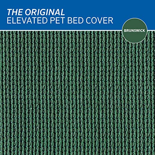 Coolaroo Replacement Cover, The Original Elevated Pet Bed by Coolaroo, Large, Brunswick Green