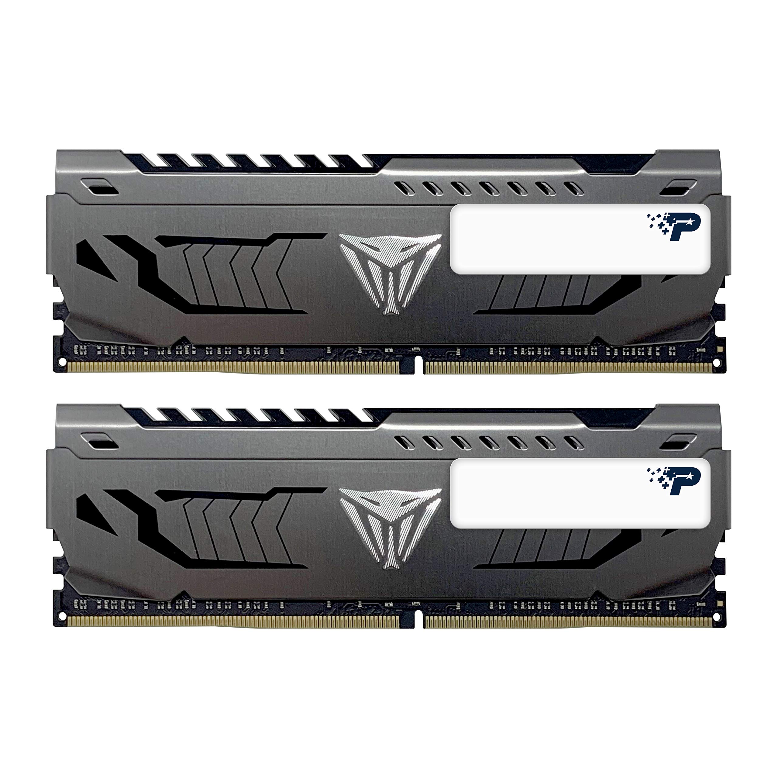 Patriot Viper Steel DDR4 RAM 32GB (2X16GB) 3200MHz CL16 1.35v UDIMM Desktop Gaming Memory Kit Compatible with XMP - PVS432G320C6K
