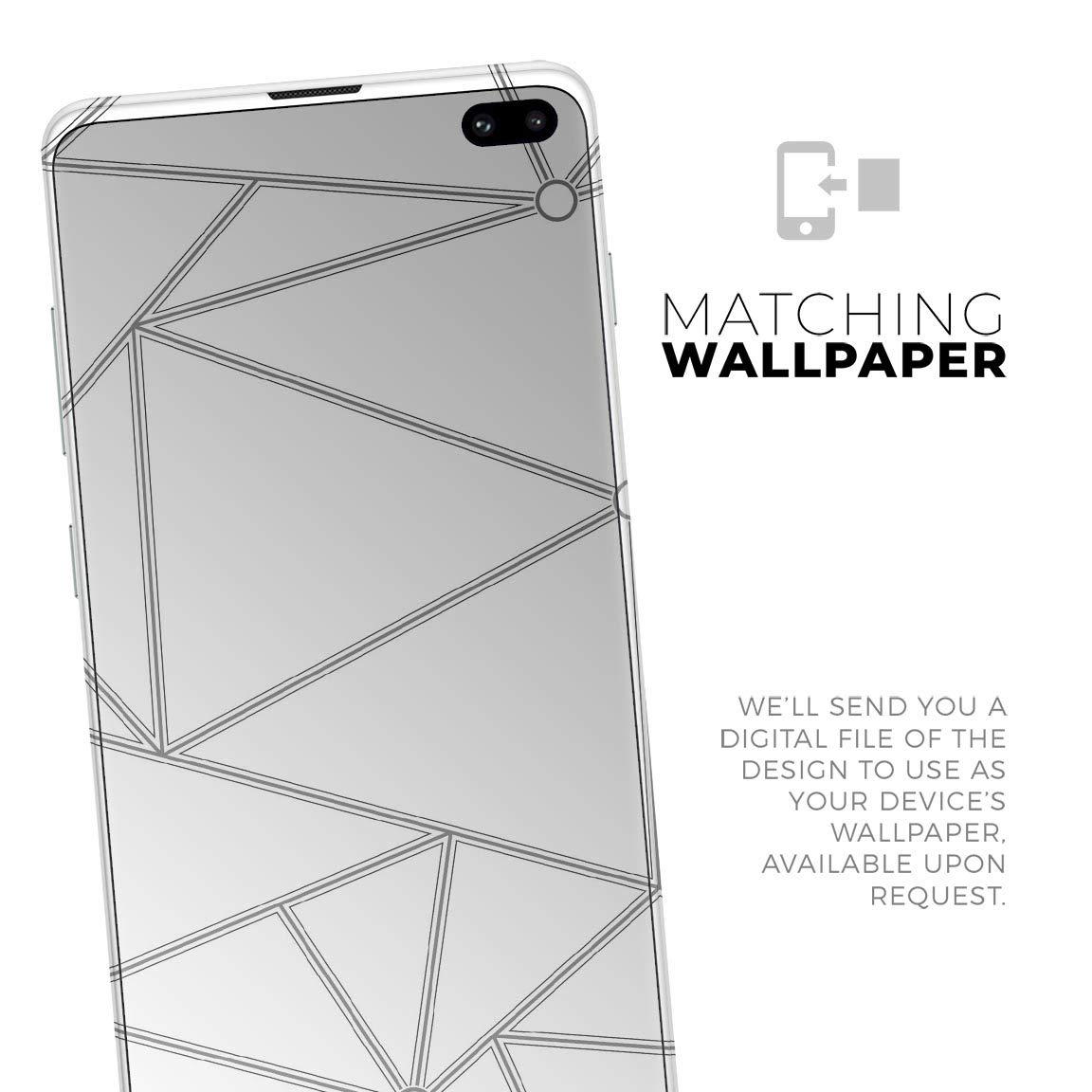 DesignSkinz Simple Connect Protective Vinyl Decal Wrap Skin Cover Compatible with The Samsung Galaxy S20 (Screen Trim & Back Glass Skin)