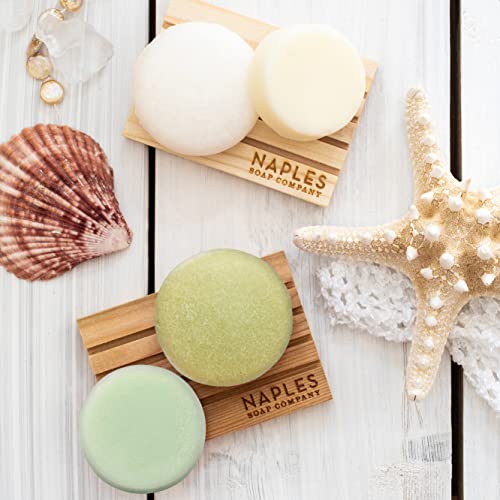 Naples Soap Company Solid Shampoo Bar for All Hair Types – Eco-Friendly, Free of Parabens, Alcohol, Pthalates – Handmade, pH Balanced, Hydrating Haircare, Lasts 50-75 Uses – Coconut Lime, 1.75 oz