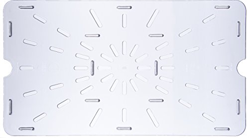 Carlisle FoodService Products 1021507 StorPlus Full Size Polycarbonate Drain Shelf, Clear