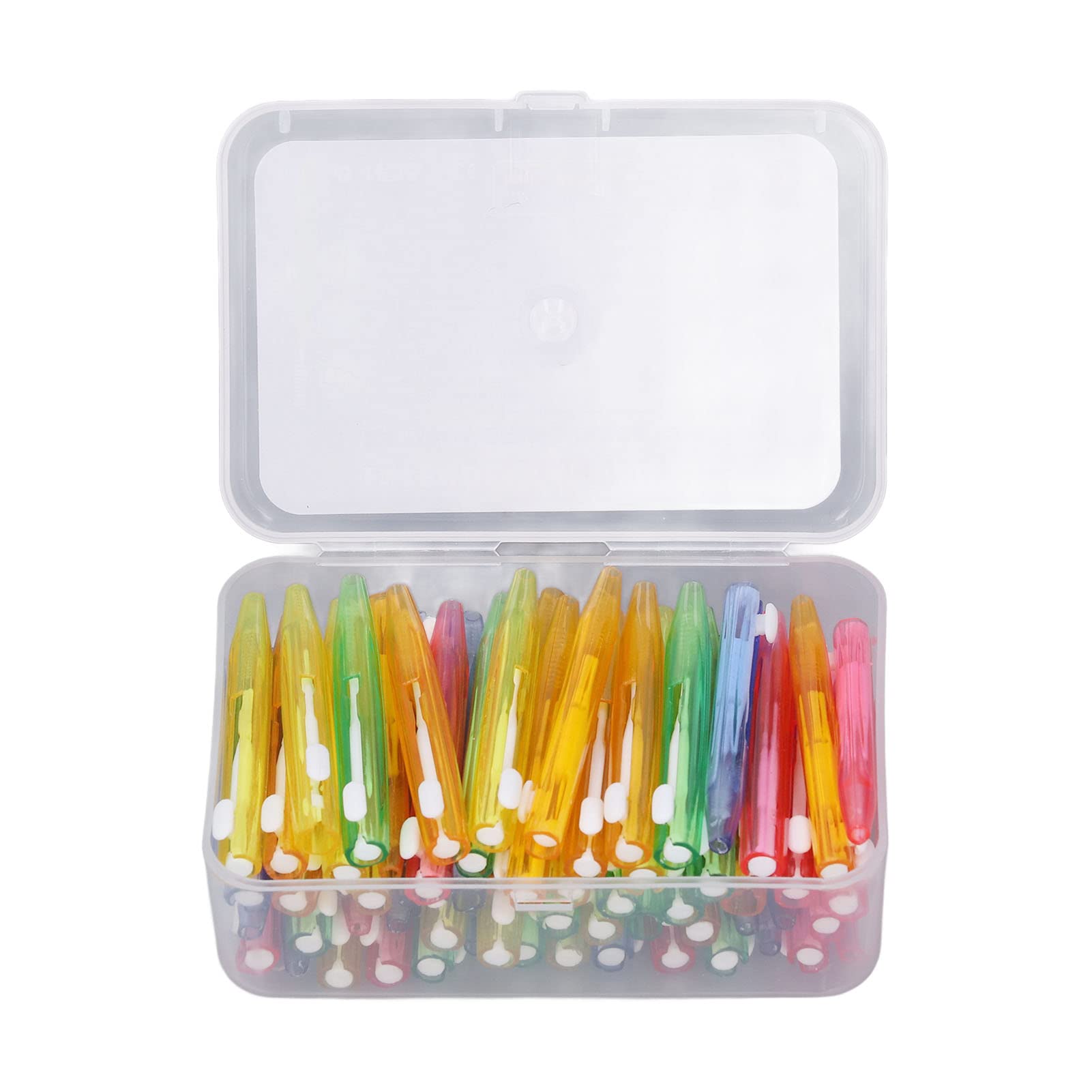 60Pcs Interdental Brush Floss,Interdental Cleaning Brush with PP Handle for Adults Children Oral Care