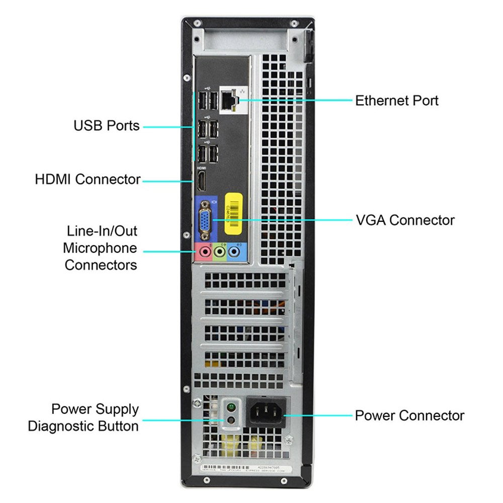 Dell Optiplex 390 Desktop Computer i3 3.2GHz 4GB RAM 500GB HD Windows 10 Professional w/19 LCD Bundle-WiFi Adapter, Keyboard and Mouse
