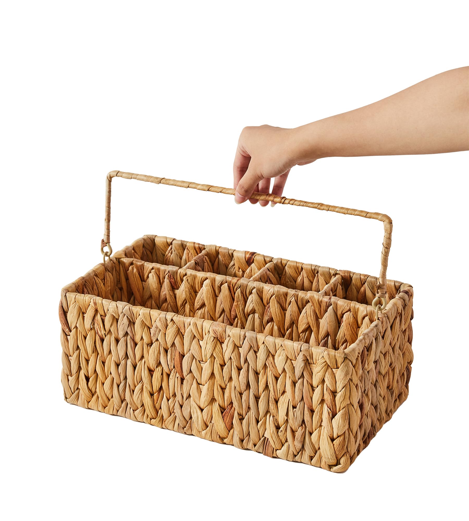 Berdeng Utensil Caddy, Utensil Basket for Table,Napkin and Utensil Holder, Silverware Caddy, Cutlery Holder, Utensil Holder for Party, Picnic Caddy for Plates and Utensilsā¦