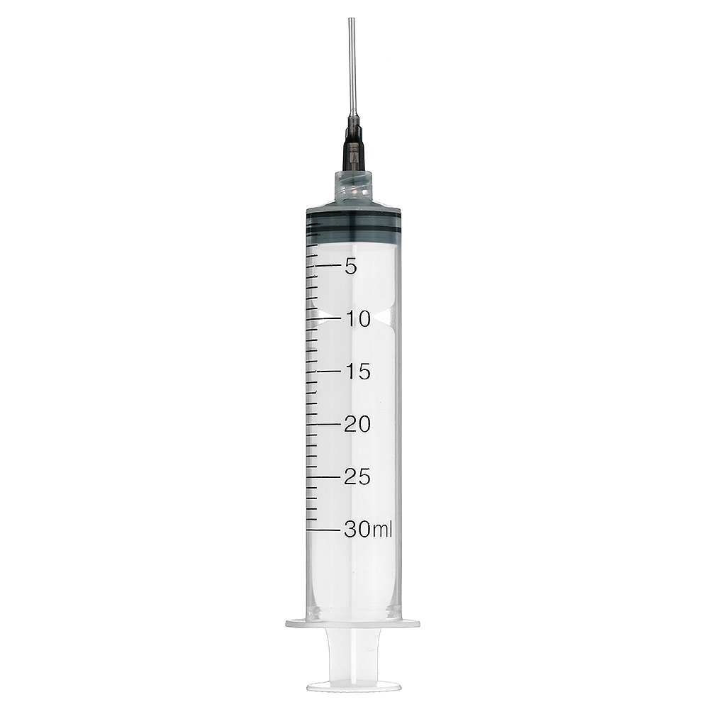 Syringe 13 Pack with needle- 30ml,10ml,5ml,3ml,1ml Syringes with Blunt Tip Needles and Storage Caps Great for Refilling and Measuring E-Liquids, E-cigs, E-juice, Wood Glue, Glues, Adhesives, Light Oil