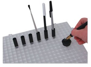 Creator's Waffle Grid 2-Pack - Seen On HGTV/DIY Cool Tools Network - 100% USA Solid Bottom Modular - Glass Cutting, Small Parts, Liquid Containment, Grow Room, Medical - Home, Office, Clinic, Shop