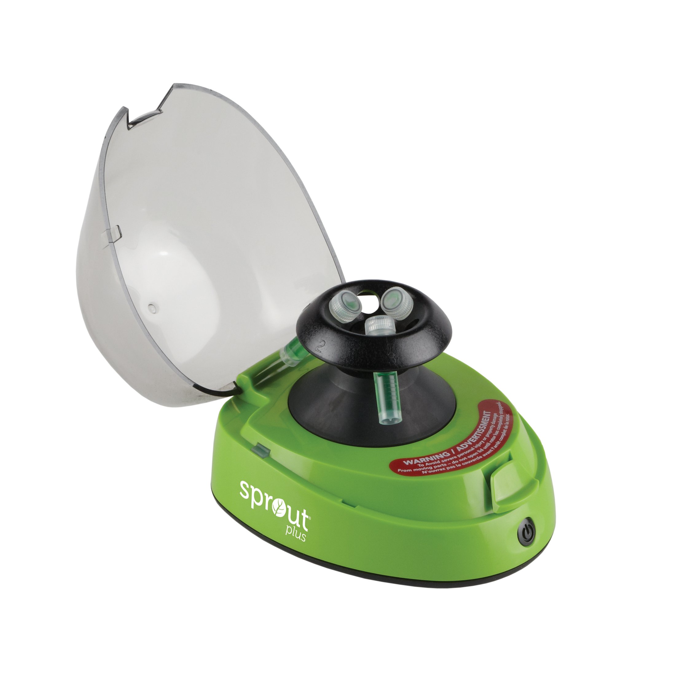 Heathrow Scientific Lab Mini Benchtop Centrifuge, 6000 RPM, 2 Rotors for 0.2-2.0 mL Micro Tubes and 2 x 8 Strip for PCR Tubes, Certified, Green