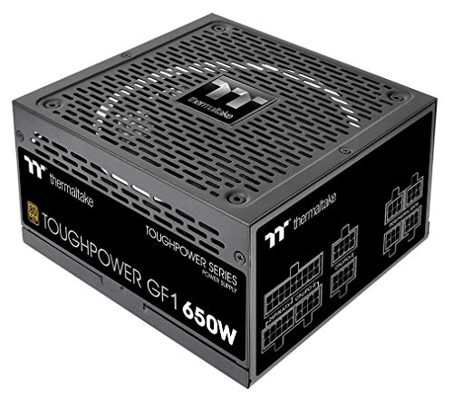 Thermaltake Toughpower GF1 650W 80+ Gold SLI/ CrossFire Ready Ultra Quiet 140mm Hydraulic Bearing Smart Zero Fan Full Modular Power Supply 10 Year Warranty PS-TPD-0650FNFAGU-1