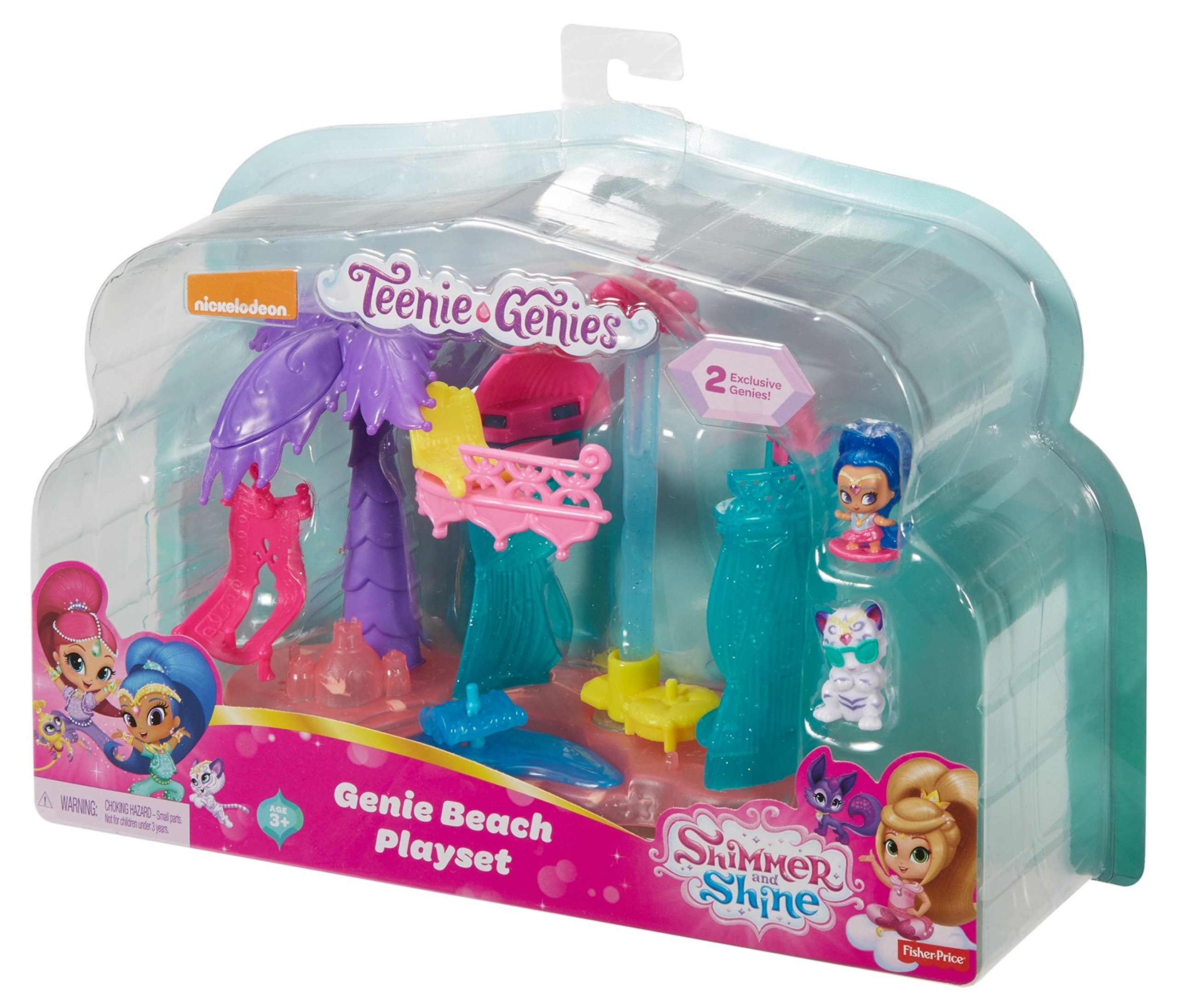 Fisher-Price Nickelodeon Shimmer & Shine, Teenie Genies, Genie Beach Playset