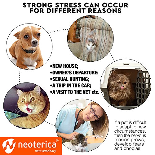 Cat Calming Collar & Pet Anti Anxiety Products - Feline Calm Pheromones Collars & Cats Stress Relief - Relaxivet Comfort Helps with Pee, New Zone, Aggression, Fighting with Dogs & Other Behavior