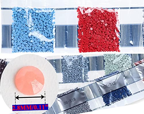 Diamond Painting Accessories Kits-5d Diamond Art Dot Bead Replacement Missing Drill Stones for Adults,DIY Embroidery Wax Tacky Tool-30 Colors,1500 Round Gems,3 Painting Glue Clay,2 Stitch Pen,2 Tray