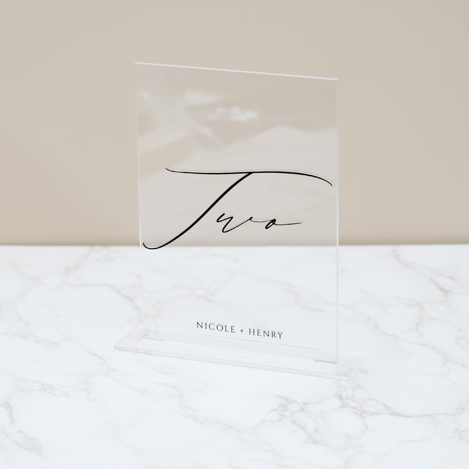 5x7 Inch Clear Acrylic Sign with Stand | 10 Pack Blank Acrylic Table Signs and Base for DIY Wedding Table Numbers, Wedding Signage, Events& Parties