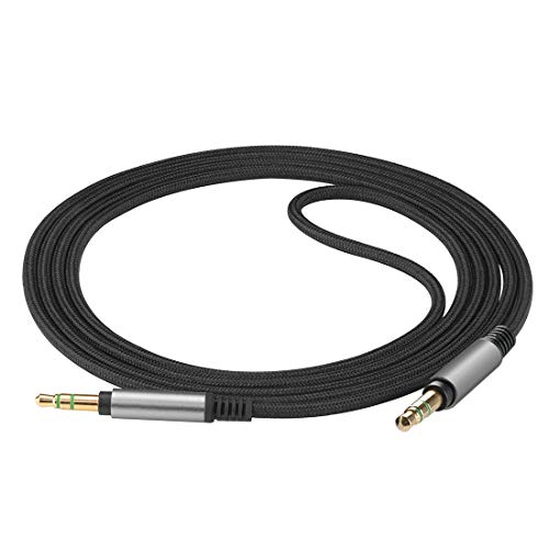 GEEKRIA Audio Cable Compatible with Skullcandy Hesh Evo, Hesh ANC, Crusher Evo, Crusher EVO, Crusher ANC, Hesh 3, Hesh 2, Hesh Cable, 3.5mm Braided Nylon Replacement Stereo Cord (4 ft / 1.2 m)