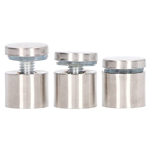 Advertising Nails Hardware, Stainless Steel Standoff Screws Stable Trimming Indoor Outdoor 1x1in with Anchor for Displaying
