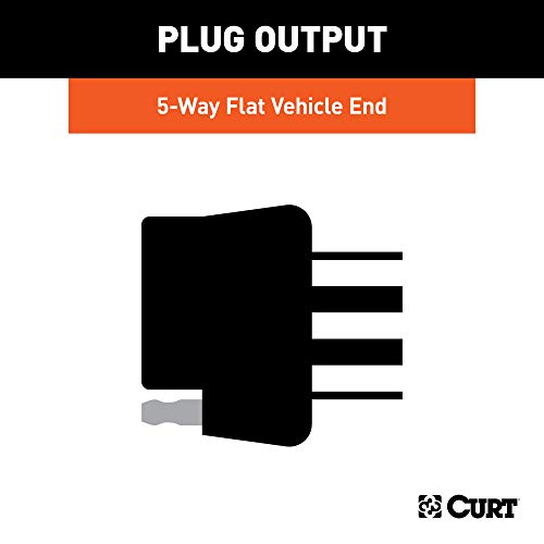 CURT 56515 Replacement Vehicle-Side 5-Pin Connector, Factory Tow Package and USCAR Socket Required