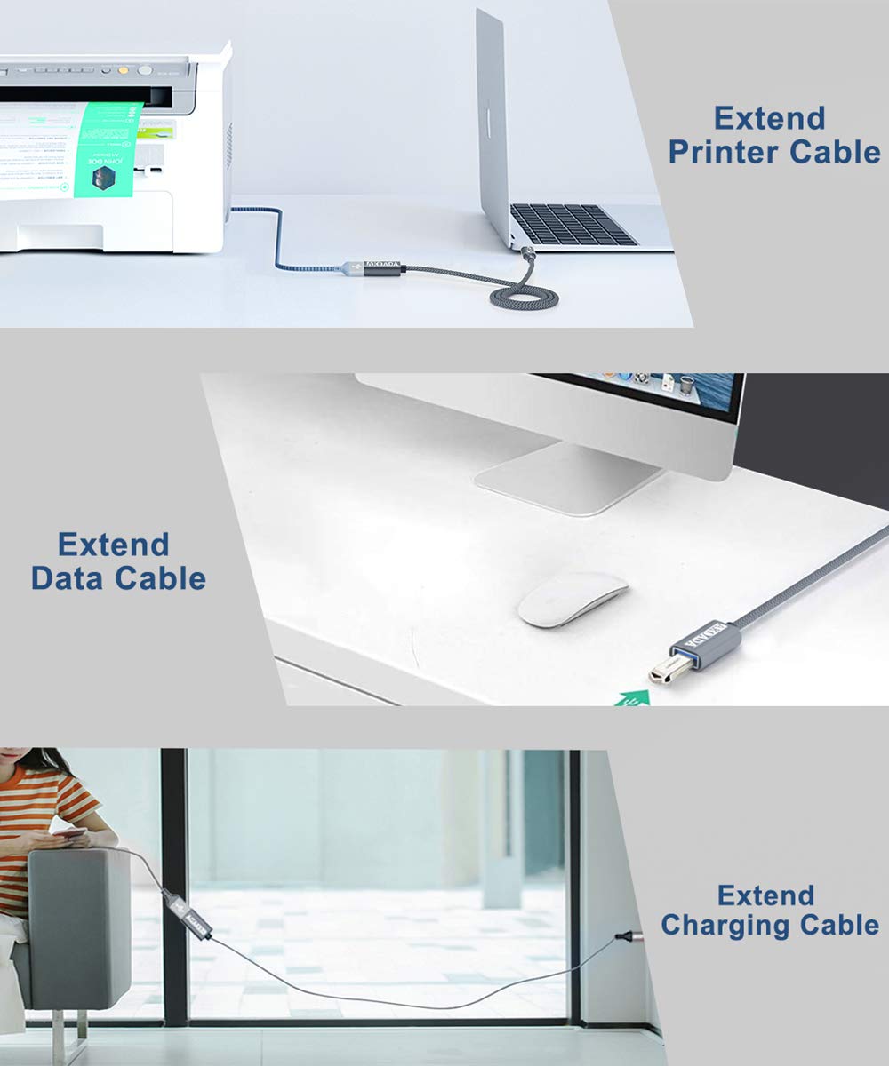 USB C to USB 3.0 Adapter (6.6ft),USB Type C Male to USB 3.0 Female OTG Cable Thunderbolt3 to USB Adapter Compatible with iPhone 16 Pro Max/16 Plus/16/15, iPad MacBook Pro/Air 2023, Galaxy S24/S23/S22