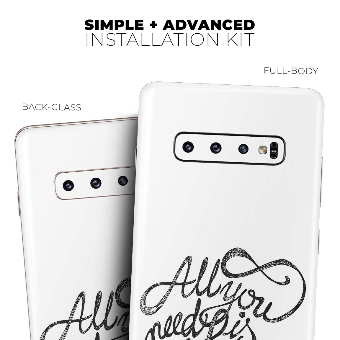 DesignSkinz Love and Chocolate Protective Vinyl Decal Wrap Skin Cover Compatible with The Samsung Galaxy S20 (Screen Trim & Back Glass Skin)