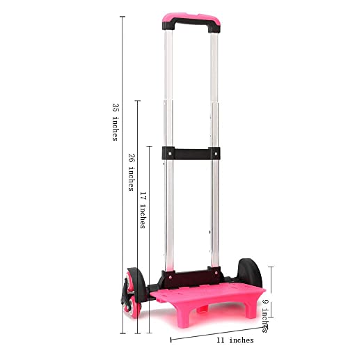 Backpack Hand Truck YUB Wheeled Cart Trolley Hand Aluminium Alloy Folding Trolley Cart for Schoolbag