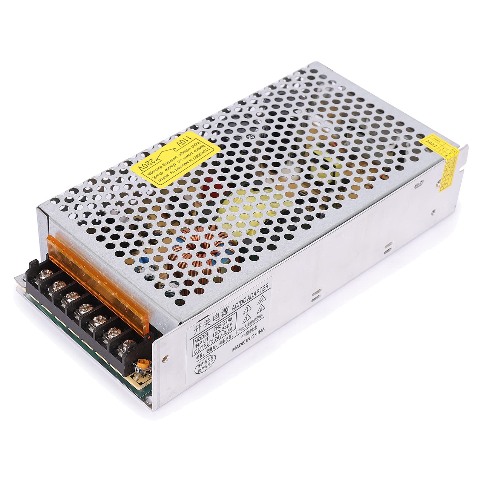 AC100-240V to DC24V8.5A Suit for DC24V 8.5A Switching Power Supply, 204W LED Switching Transformer, Power Supply Adapter Converter for LED Strip
