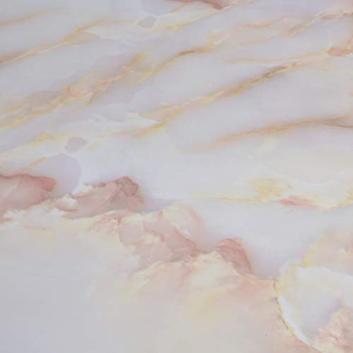 Art3d 17.7"x78.7" Marble Contact Paper Countertops - Self Adhesive Shelf Drawer Liner - Decorative Contact Wallpaper - Waterproof, Peel and Stick, Easily Removable (17.71" x 78.74", Matt)