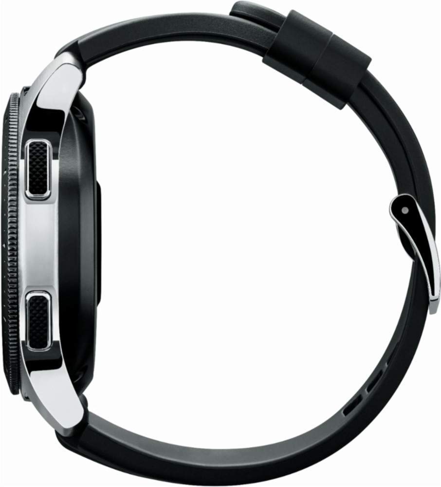 SAMSUNG SM-R805UZSAXAR Galaxy Watch Smartwatch 46mm Stainless Steel LTE GSM (Unlocked), Phone, Silver (Renewed)