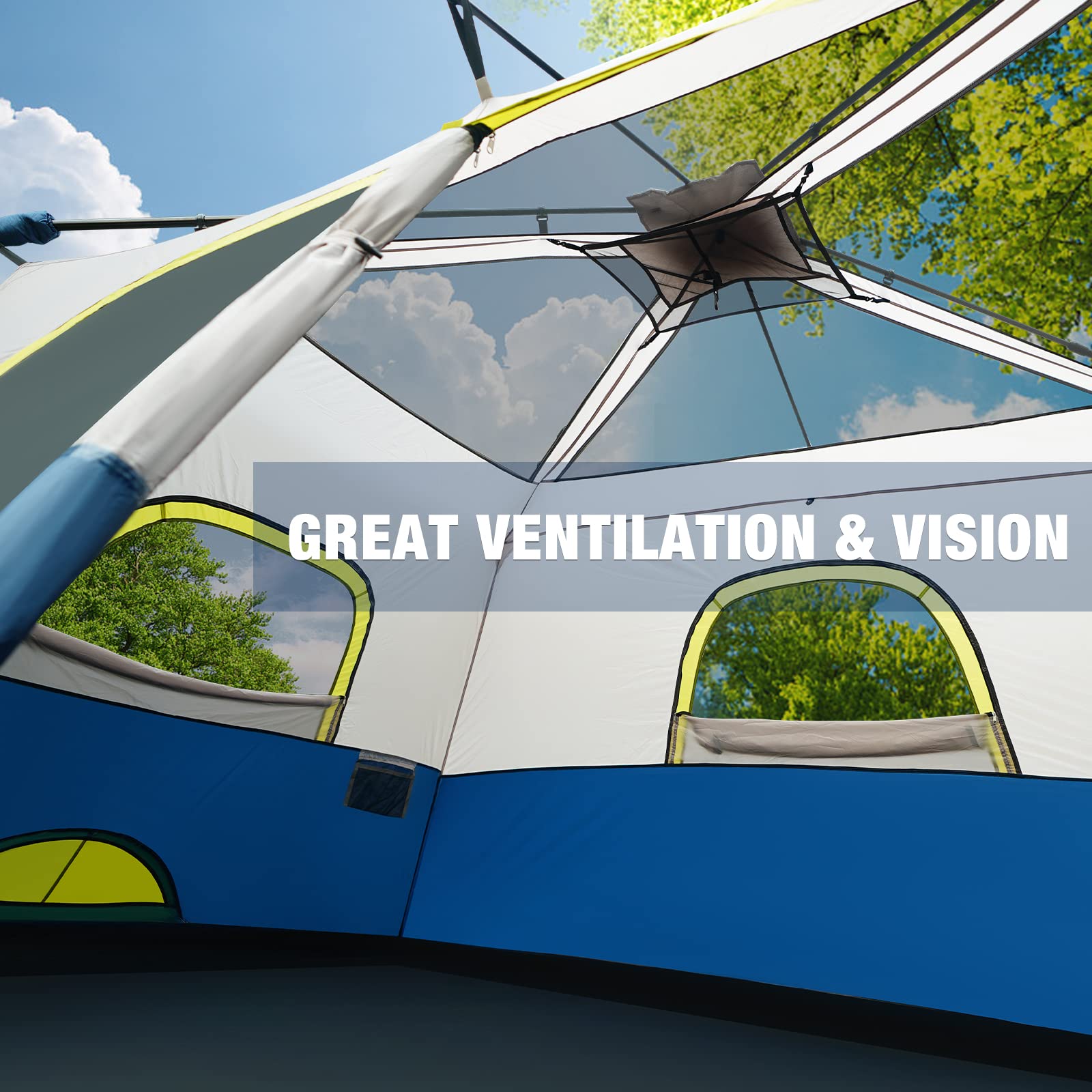 8 Person Instant Cabin Tent, Ultralight 1 Person Camping Sleeping Pad