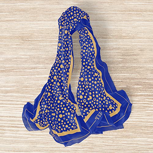 Bad Bananas BBGreek Sigma Gamma Rho Official Vendor - Crepe Shawl Scarf - Dots on Dots - SGRho - Sorority Paraphernalia
