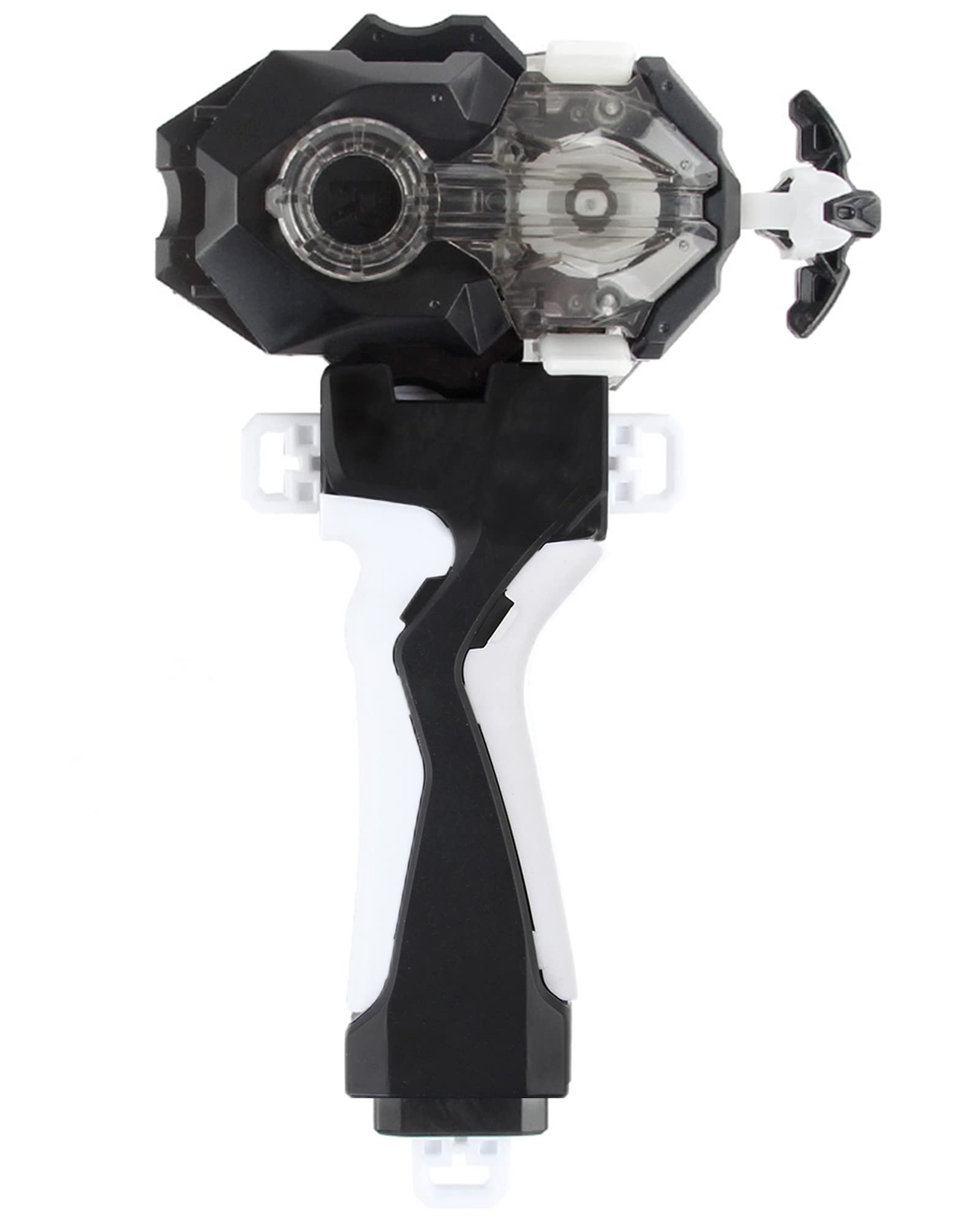 Bey Battling Tops Burst Launcher and Grip, Custom Bay Blade Launcher LR Left Right Spin DB Layer System Compatible with All Bey Burst Series (White)