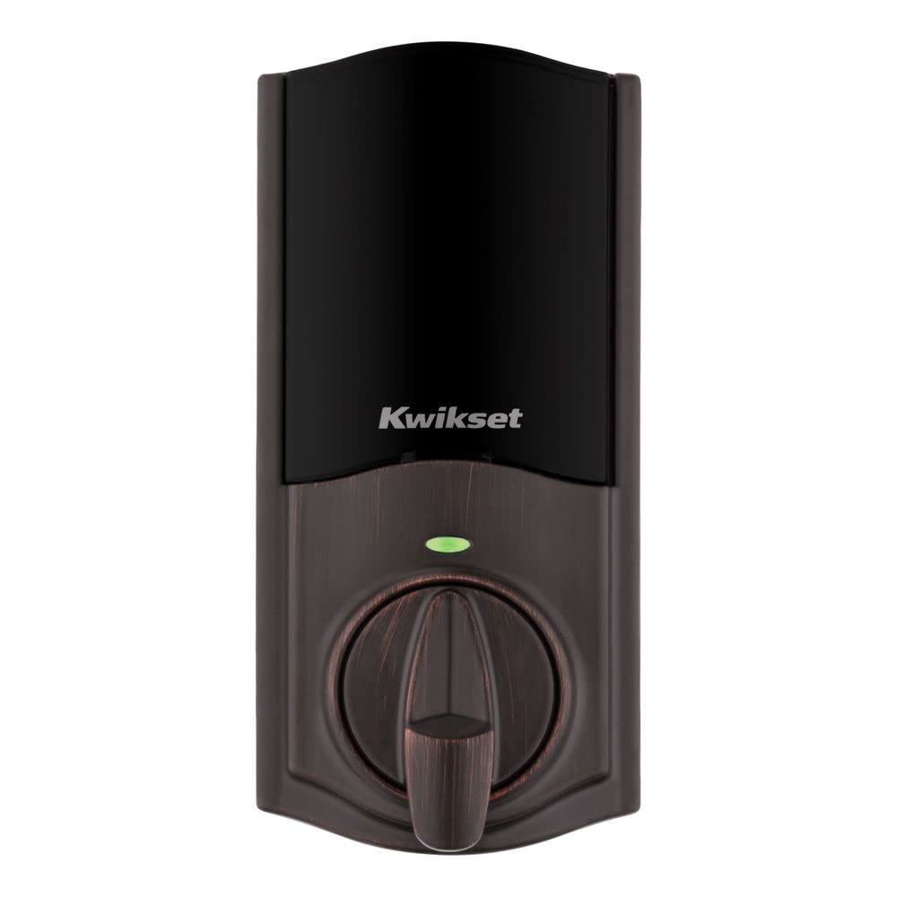 Kwikset Home Connect 620 Smart Lock Deadbolt with Z-Wave Technology, Works with Ring Alarm, Samsung Smartthings and More, Z-Wave Hub Required, Traditional Design in Venetian Bronze