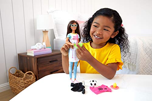 ​Barbie Doll with 2 Career Looks that Feature 8 Clothing and Accessory Surprises to Discover with Unboxing, Gift for 3 to 7 Year Olds