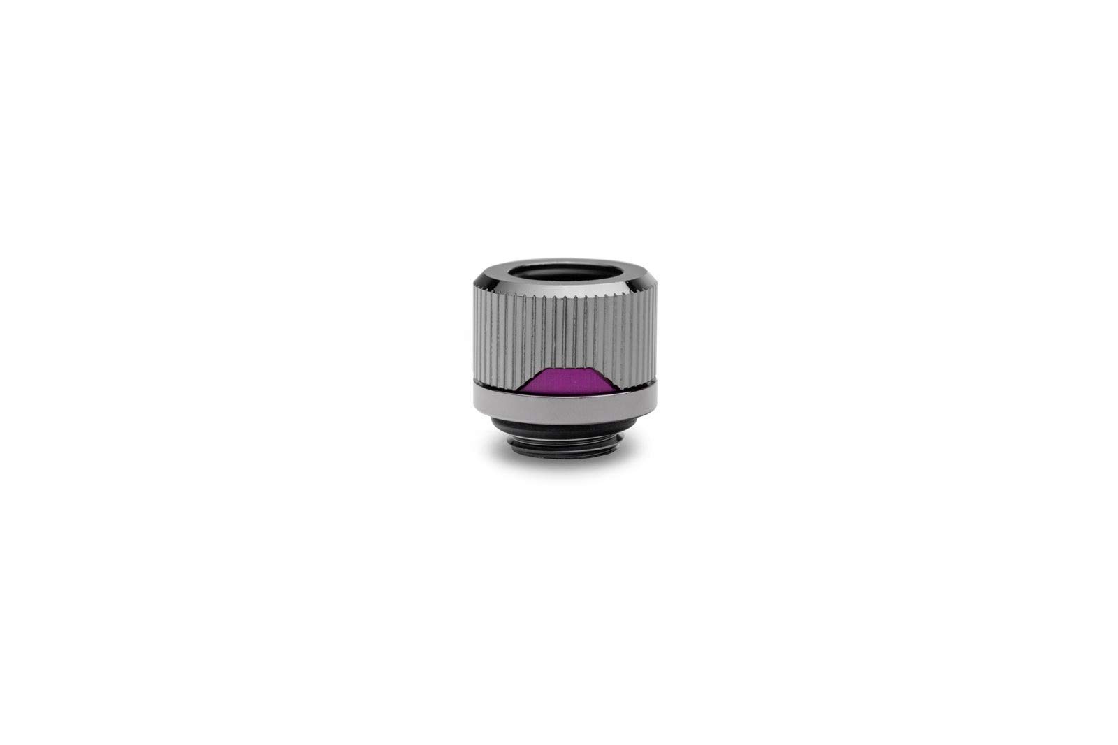 EKWB EK-Quantum Torque HDC-12 Compression Fitting for EKWB Rigid Tubing, 12mm OD, Black Nickel, 4-pack