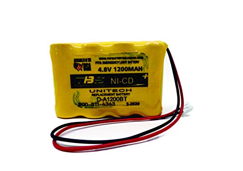 UNITECH D-A1200BT, SL026-139 Emergency Light Battery 4.8V 1.2Ah