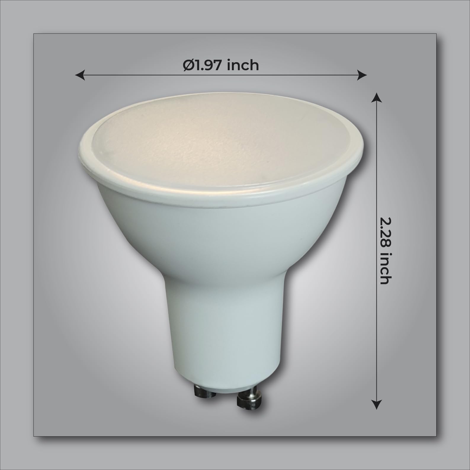 6 Pack GU10 LED Bulb 9W 800 Lumens, 5000K Daylight Bright White, 110V Spotlight (60W Incandescent Replacement)
