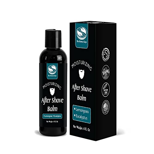 The Henna Guys 4 fl. Oz Lemongrass & Eucalyptus Aftershave Balm, Excellent Aftershave Lotion, Soothes and Moisturizes After Shaving. Takes away Dryness