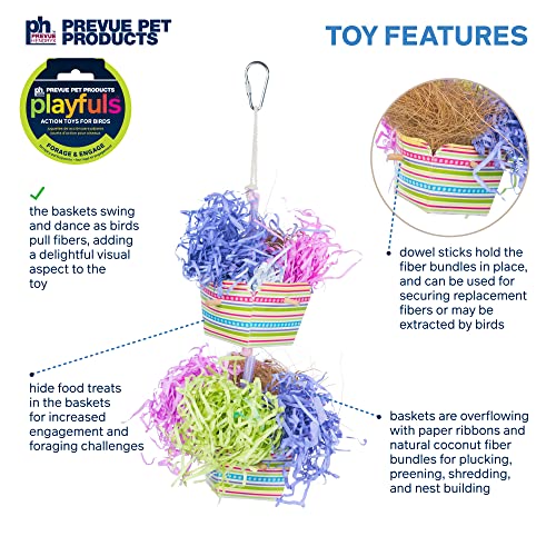 Prevue Pet Products Forage & Engage Baskets of Bounty Bird Toy 62672