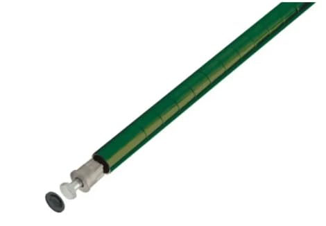 72" High Commercial Green Epoxy Wire Shelving Posts, Pack of 4 Green Epoxy Posts for Wire Shelving Units, 6 Foot High Shelving Posts