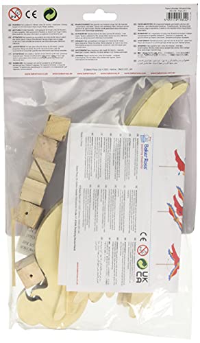 Baker Ross FE128 Parrot Wooden Windmill Kits - Pack of 3, for Kids Arts and Crafts Projects, Wooden Crafts for Children to Decorate, Personalize and Display
