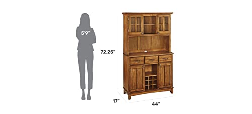 Buffet of Buffets Cottage Oak with Wood Top by Home Styles