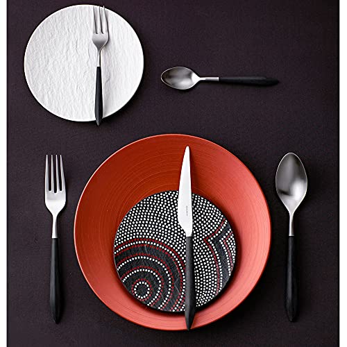 Bugatti ASBN00402 Ares Fork, Black, 8.5 inches (21.5 cm), Table Fork, Dishwasher Safe